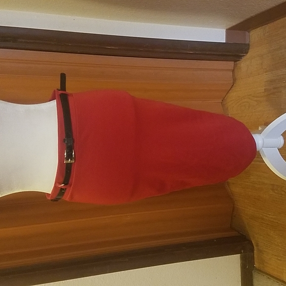 Iris Basic | Skirts | Iris Basic Red And Blue Midi Pencil Skirts | Poshmark